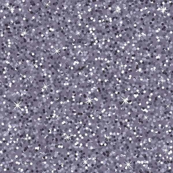 Silver Glitter Texture Seamless Sequins Pattern — Stock Vector