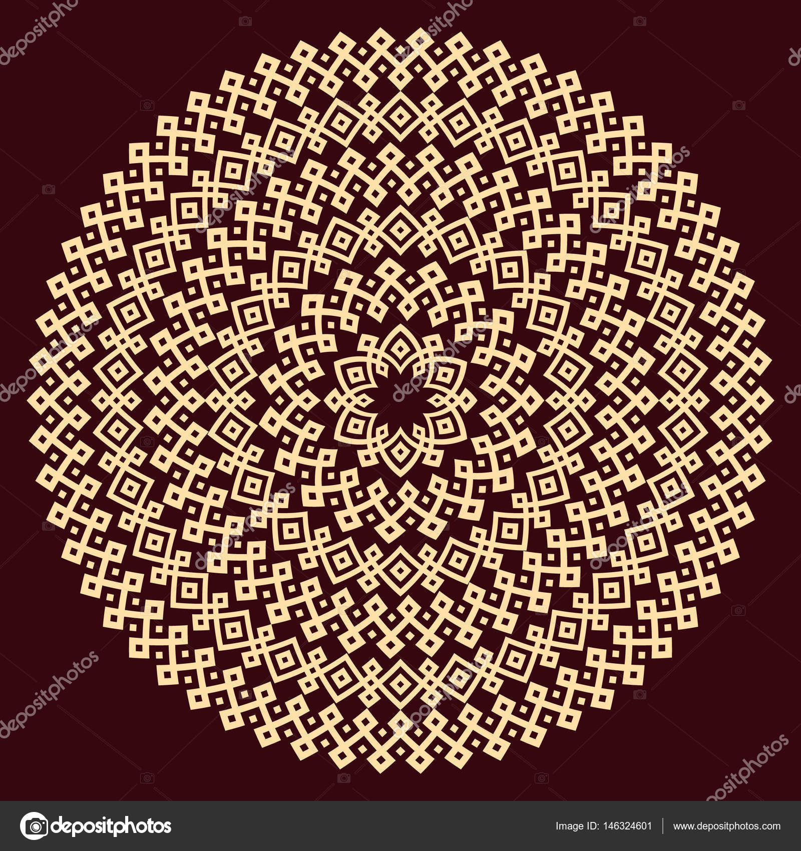 Round ornamental texture. Stock Vector Image by ©Marymo.art #146324601