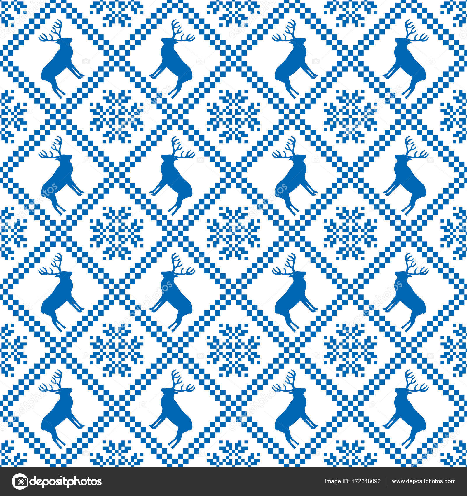 Traditional scandinavian pattern. Nordic ethnic seamless background ...