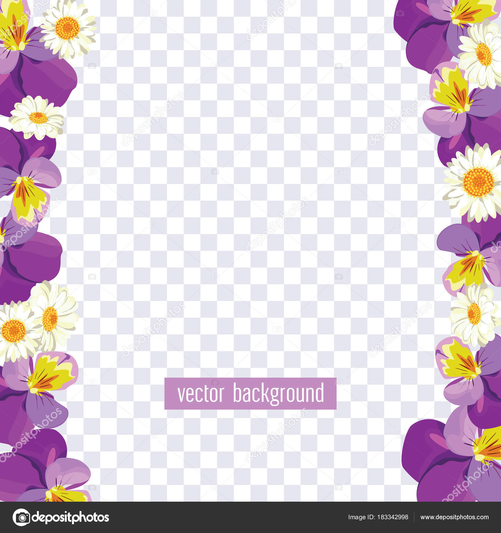 Transparent Flower Borders