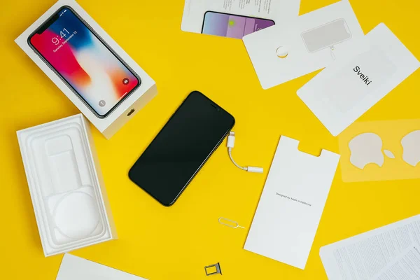 New Apple Iphone X flagship smartphone – Stock Editorial Photo ...