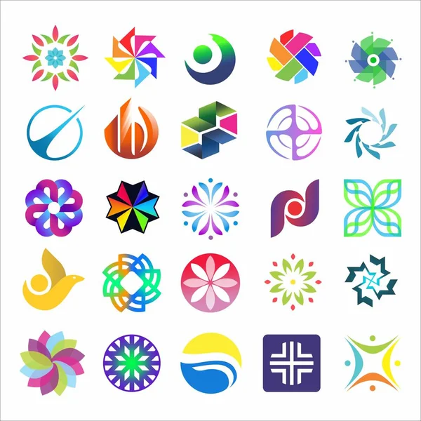 Abstract logo shapes — Stock Vector © Joingate #1973385