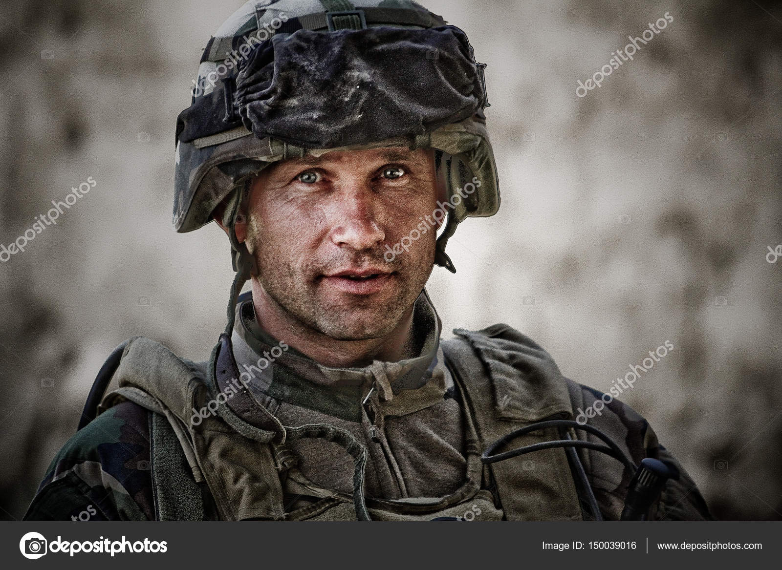Kabul, Afghanistan - circa, 2011. Legionnaire is on duty during a ...