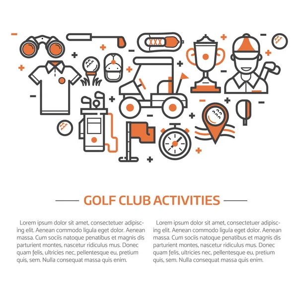 Golf header Vector Art Stock Images | Depositphotos