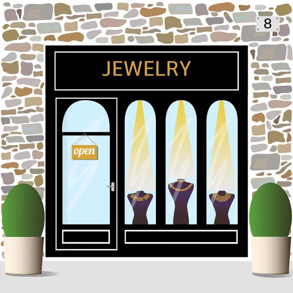 Jewelry shop window Vector Art Stock Images | Depositphotos