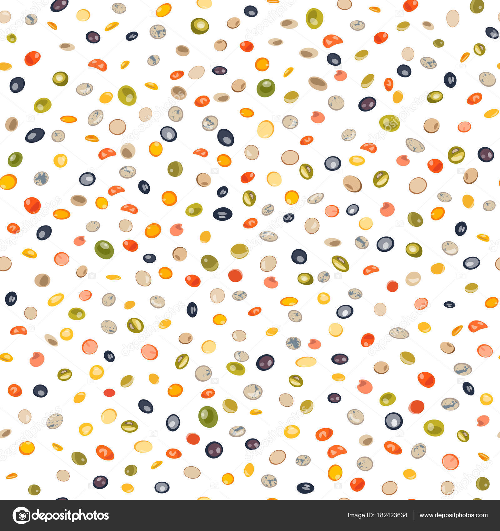 Seamless pattern types of lentil Stock Vector by ©everilda.mary.gmail ...