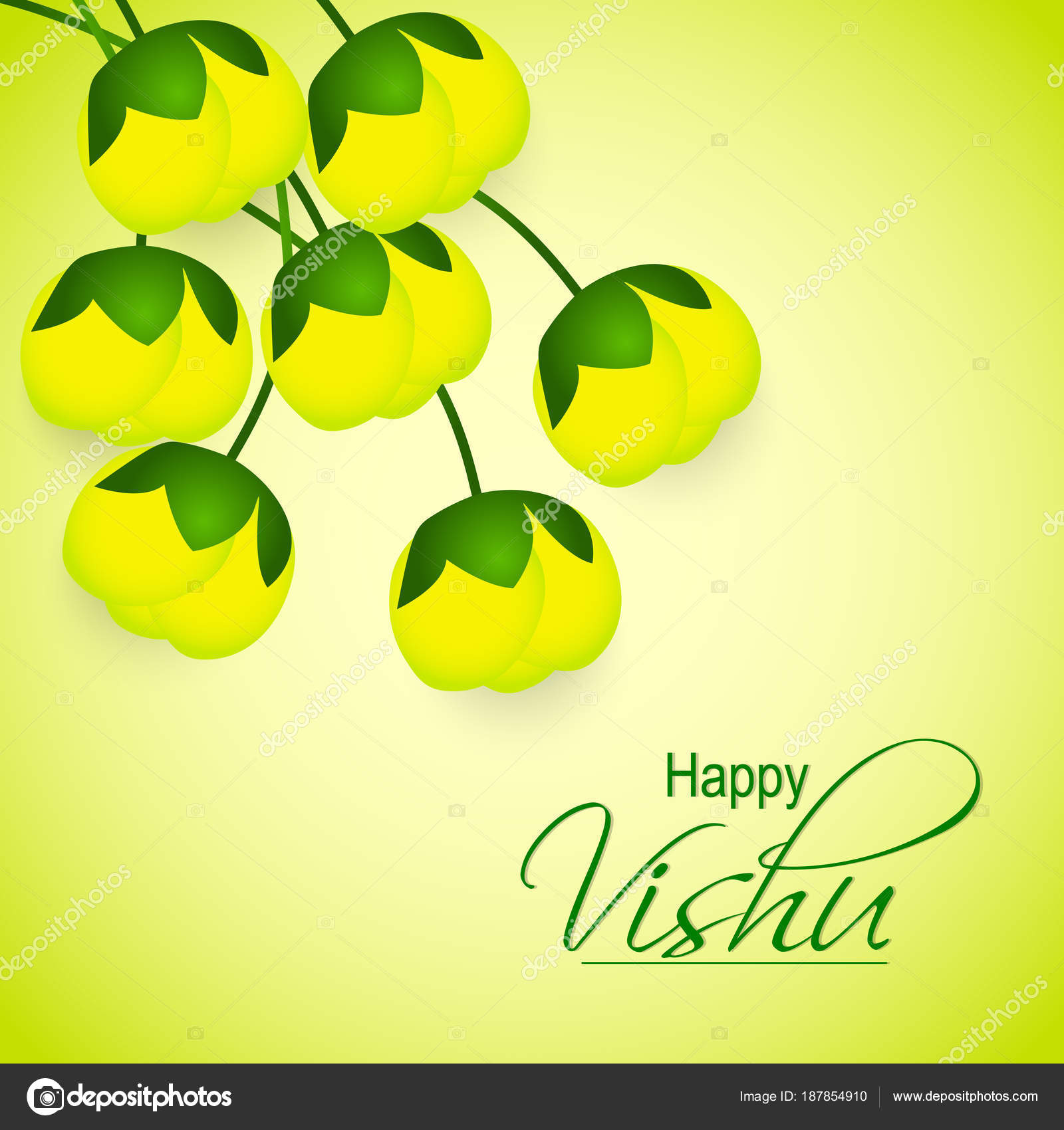 Nice Beautiful Abstract Happy Vishu Nice Creative Design Illustration ...