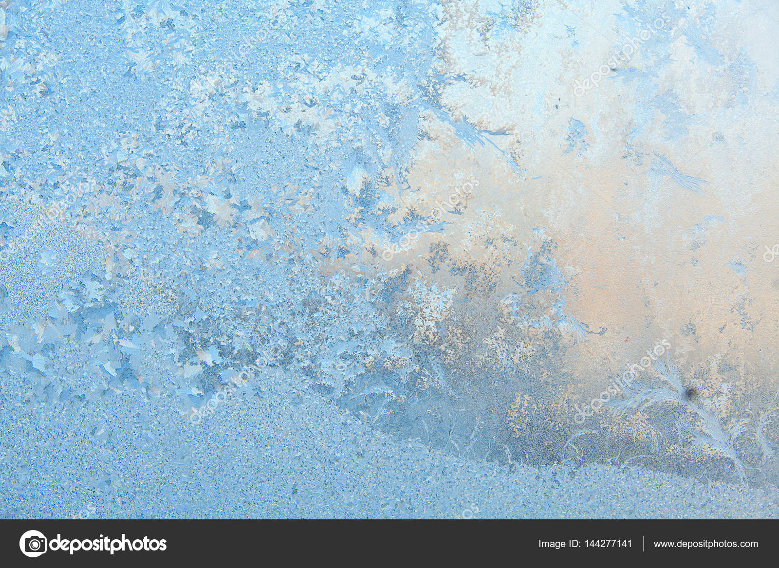 Beautiful winter texture patterns of frost on window Stock Photo by ...