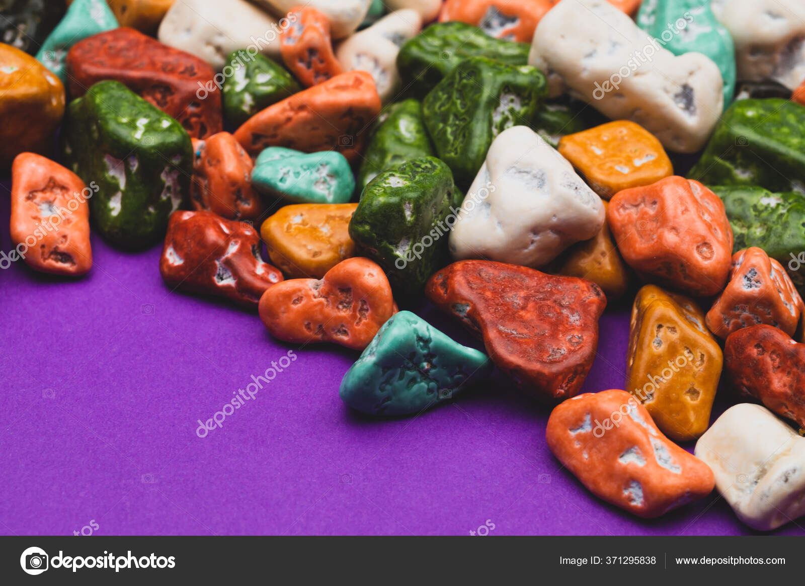 Candy Pebbles Sweets Form Colored Stones Colorful Candies Background ...