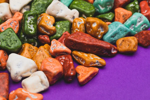 Candy Pebbles Sweets Form Colored Stones Colorful Candies Background ...