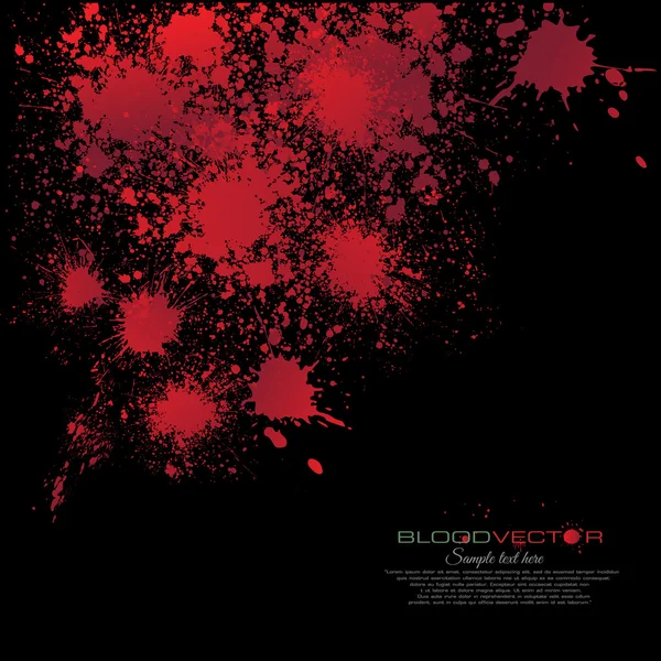 Blood splatter isolated on white background, vector design Stock Vector ...