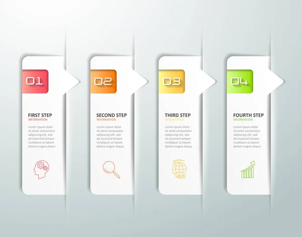 Design infographic 4 options template, Business concept infographic ...