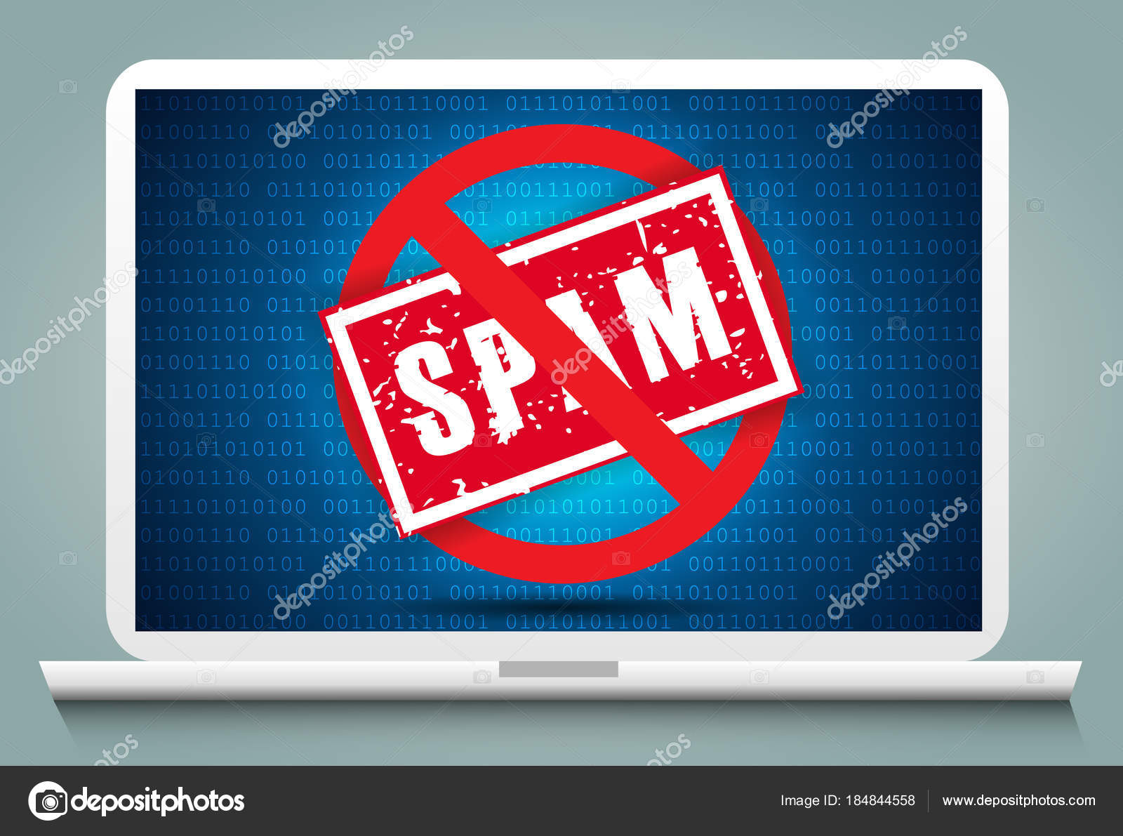 Cyber Crime & Spam Concept with e-mail message alert, Spam, Virus Stock ...