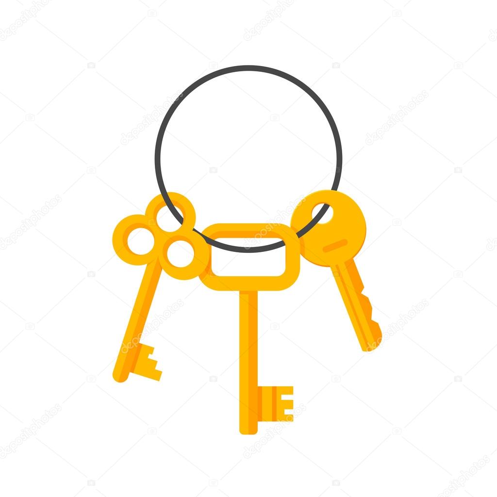 Keys On A Ring Clipart