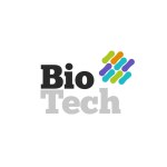Bio technology logo with abstract color genetic microorganism structure ...