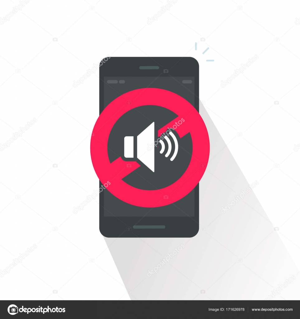 Silence cell phone sign vector illustration isolated on white Stock ...