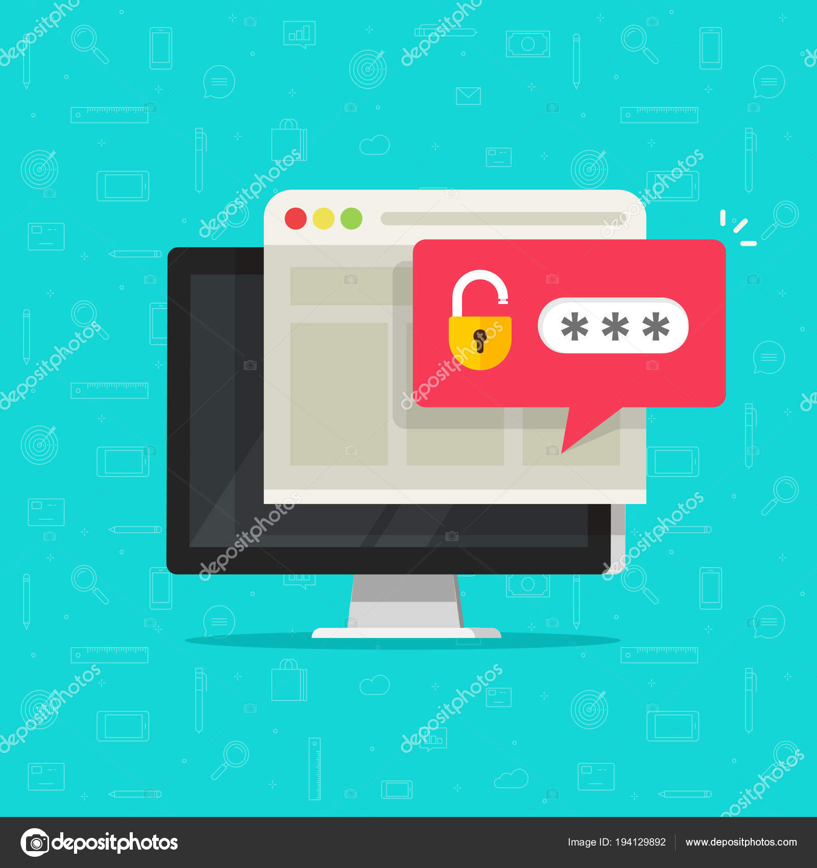 Computer Desktop Screen Clipart