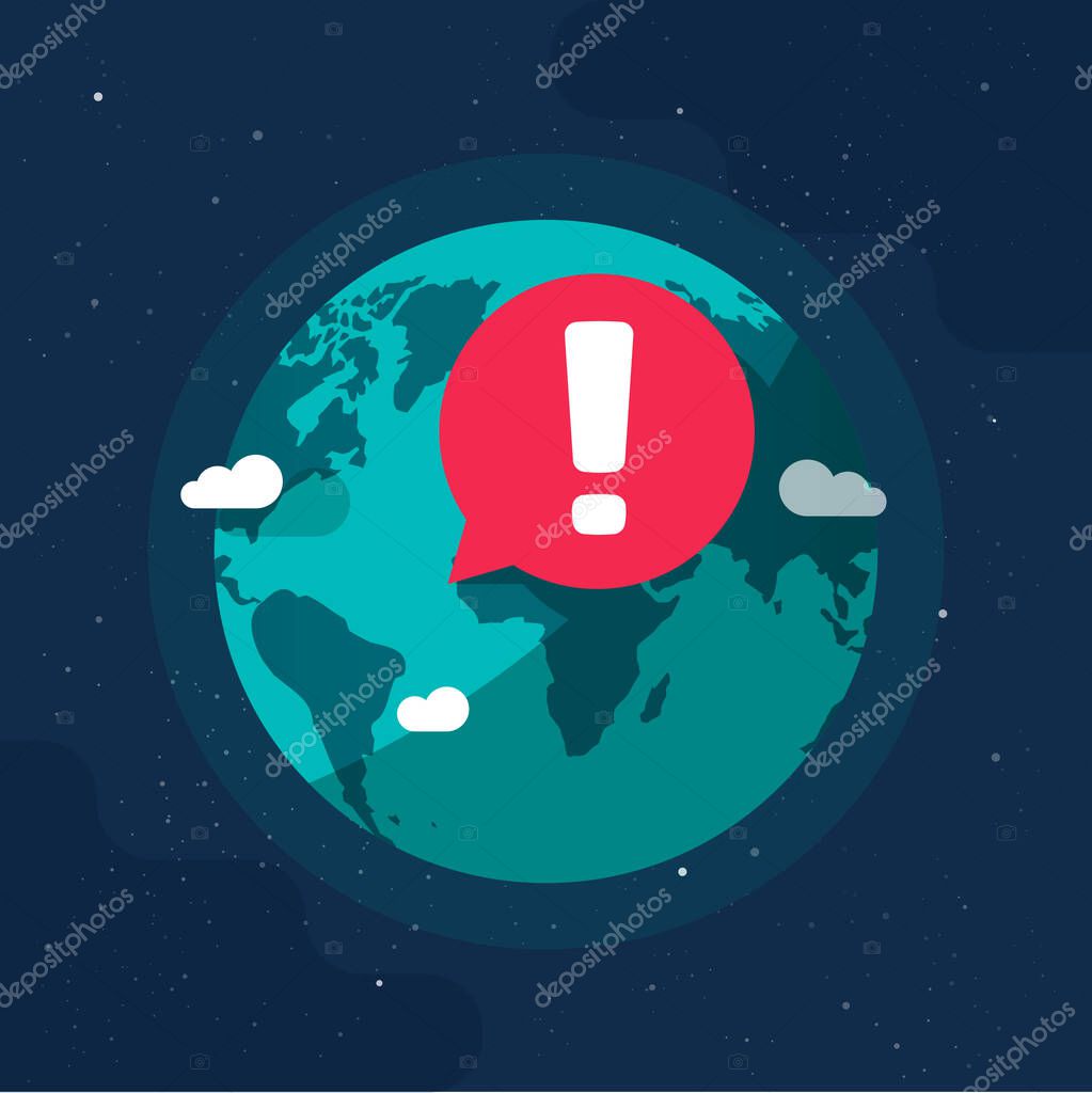 Planeta Tierra en peligro global epidemia avisos de precaución ...