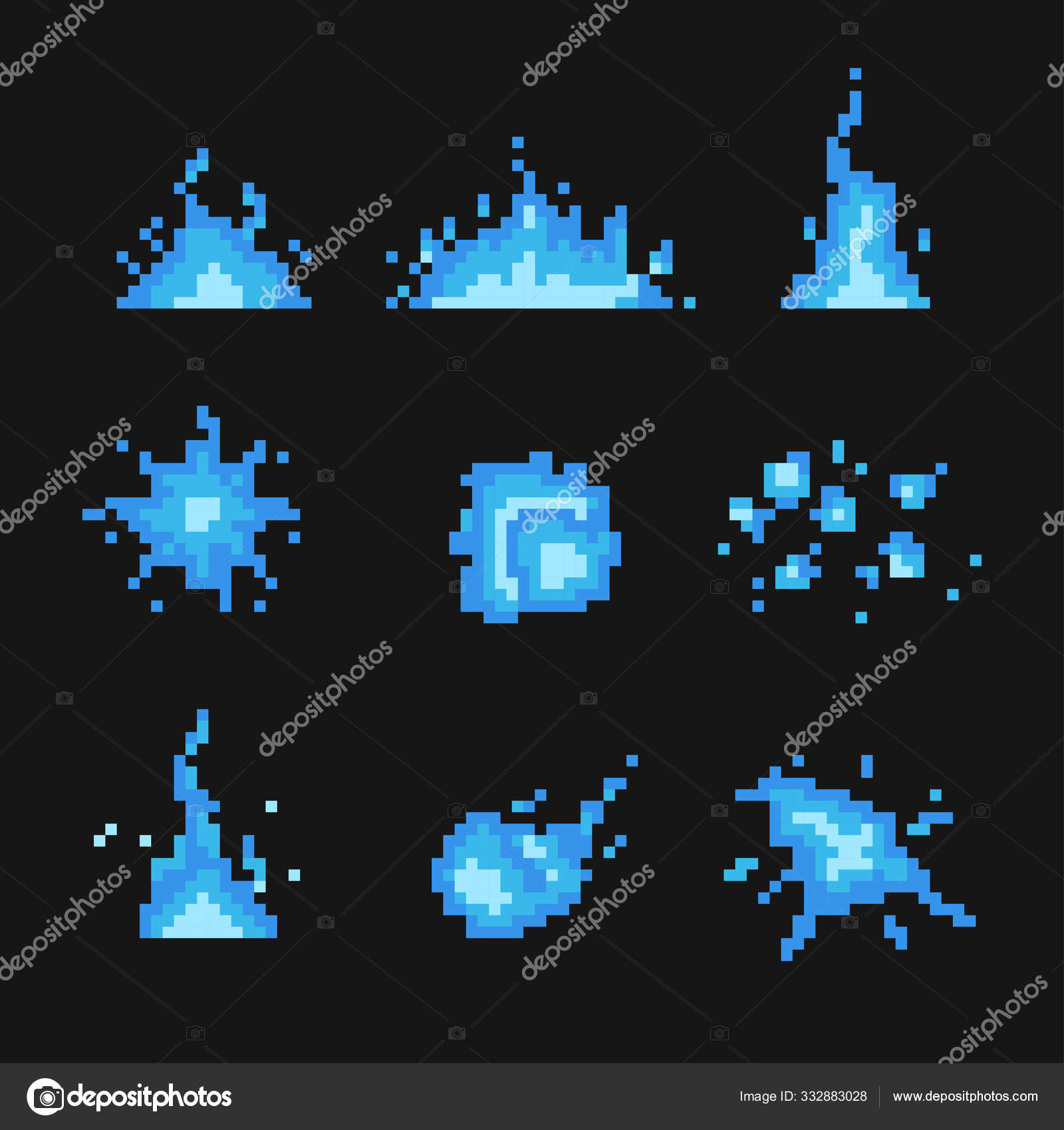 Pixel art fire Stock Vector Image by ©ecodo #332883028