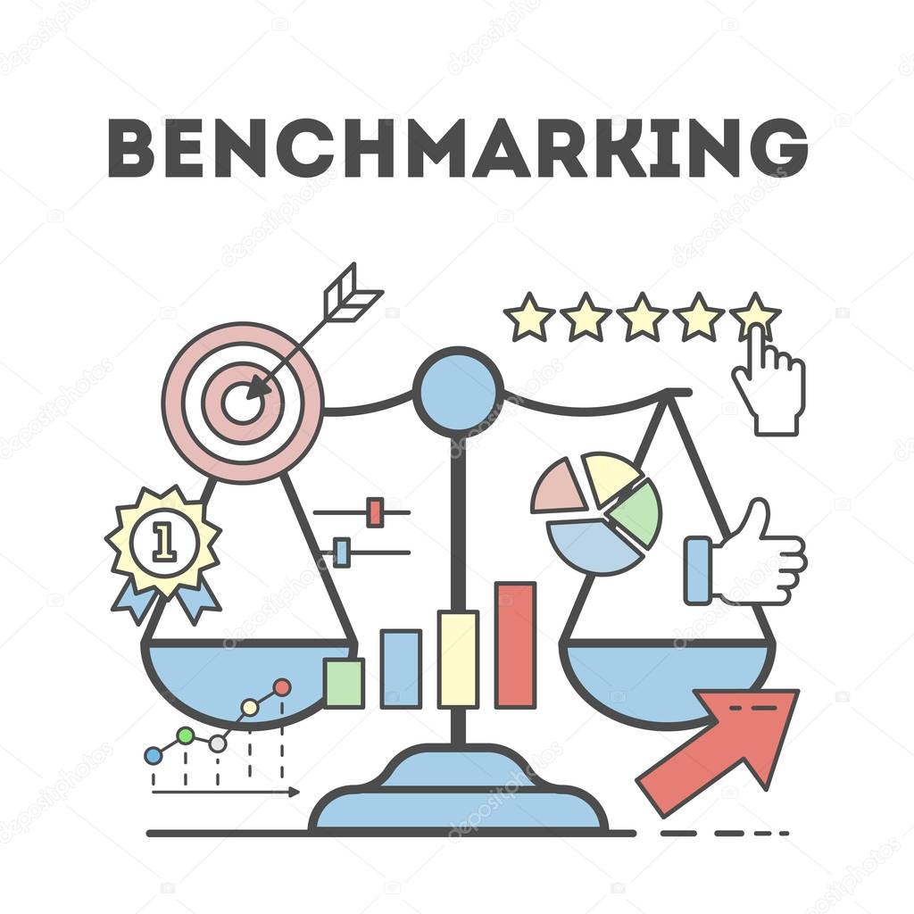 Benchmarking concept illustration. — Stock Vector © inspiring.vector ...