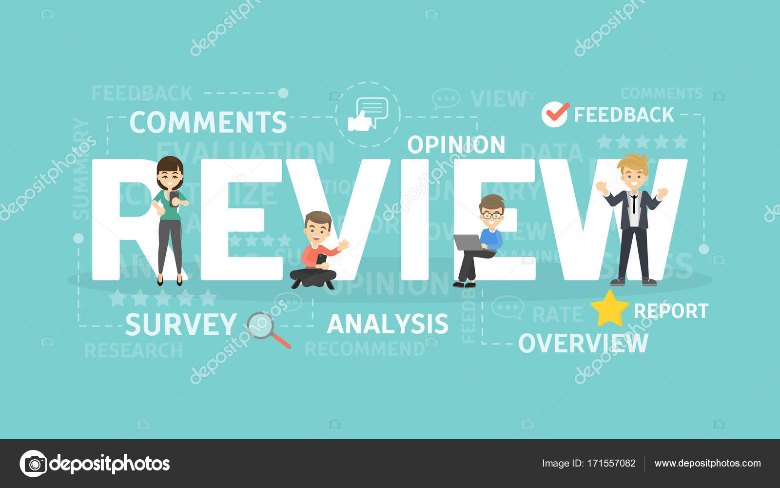 Review concept illustration. Stock Vector Image by ©inspiring.vector ...