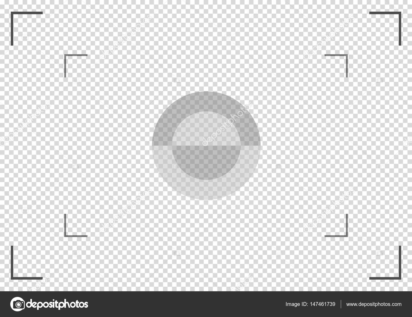 Camera viewfinder. Focusing screen of the camera. Vector template for ...