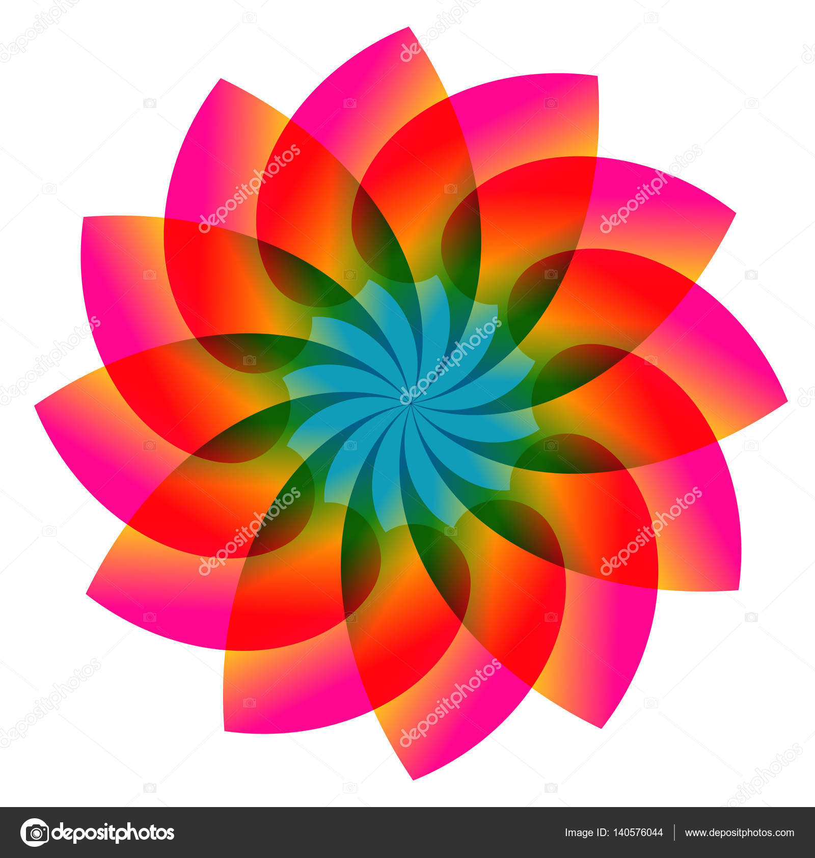 Colorful flower design Stock Vector Image by ©lahiruudara #140576044