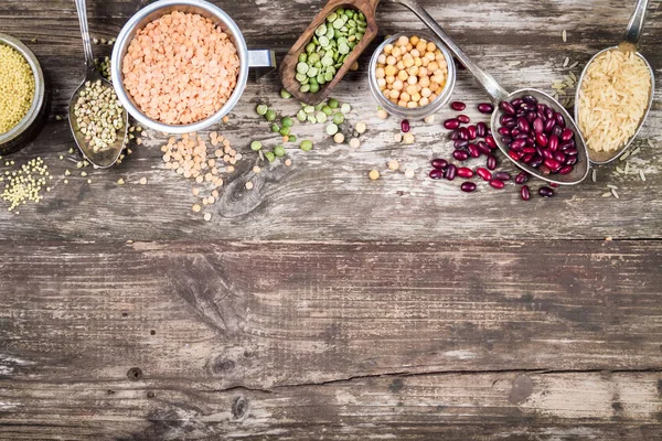 Natural grains and beans - Stock Image - Everypixel