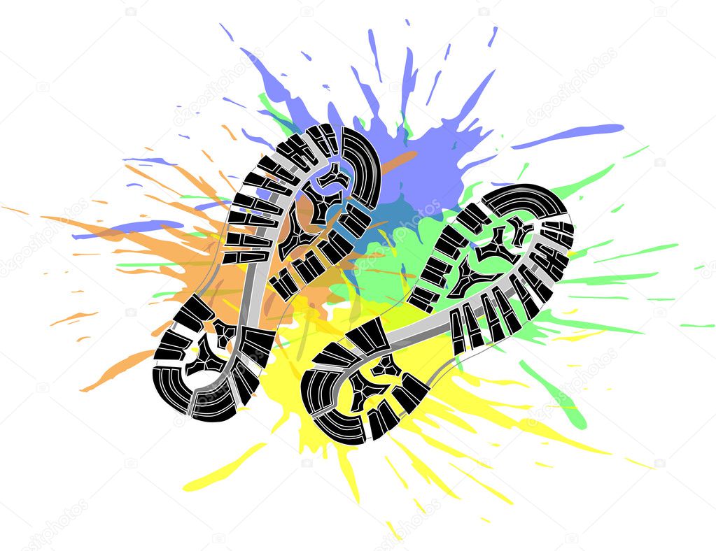 Semelles de baskets classiques Vecteur par ©maxbax 125427592