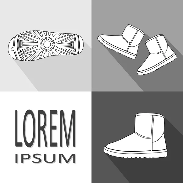 Ugg Stock Vectors, Royalty Free Ugg Illustrations | Depositphotos®