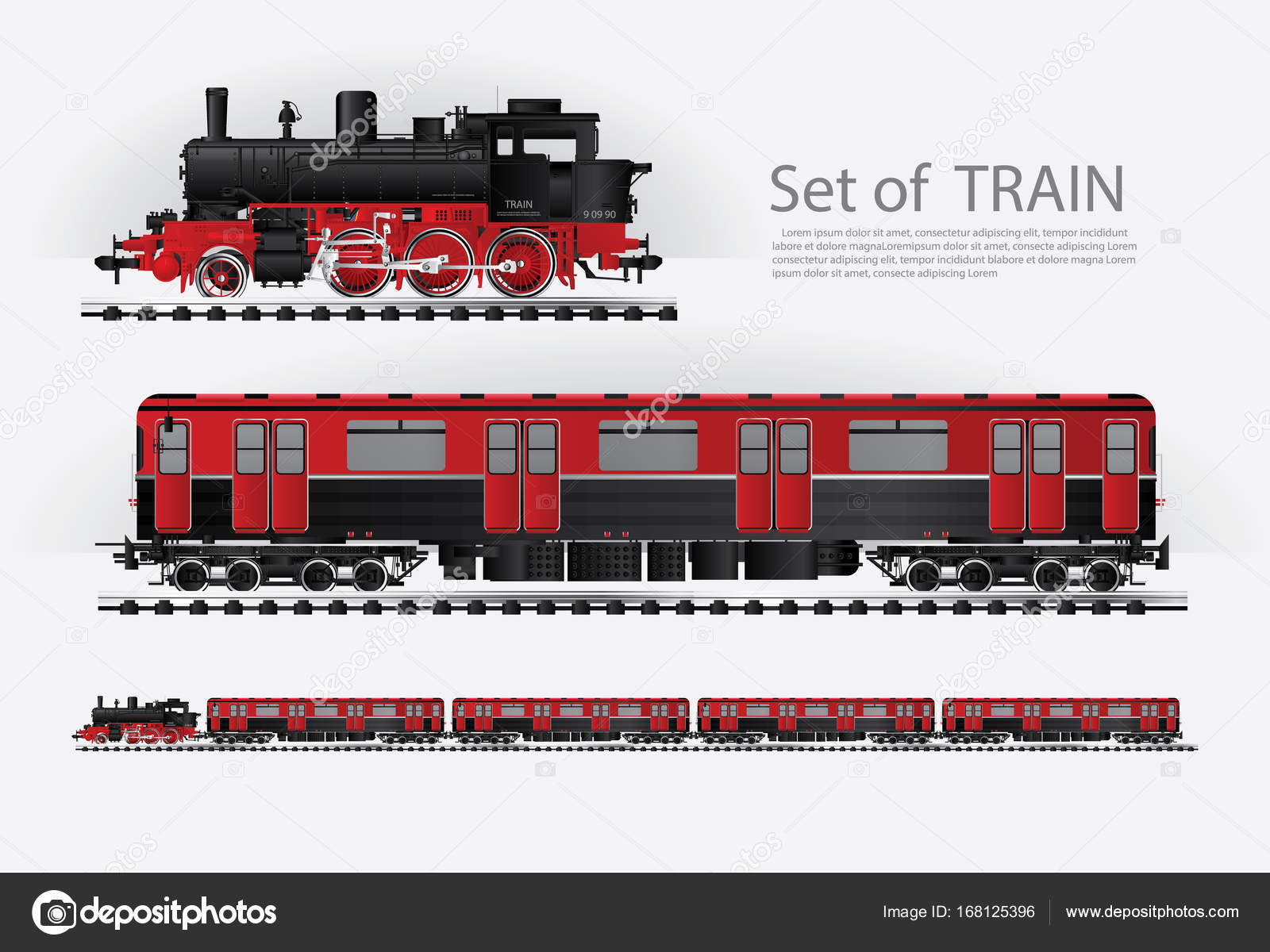Freight Train Vector