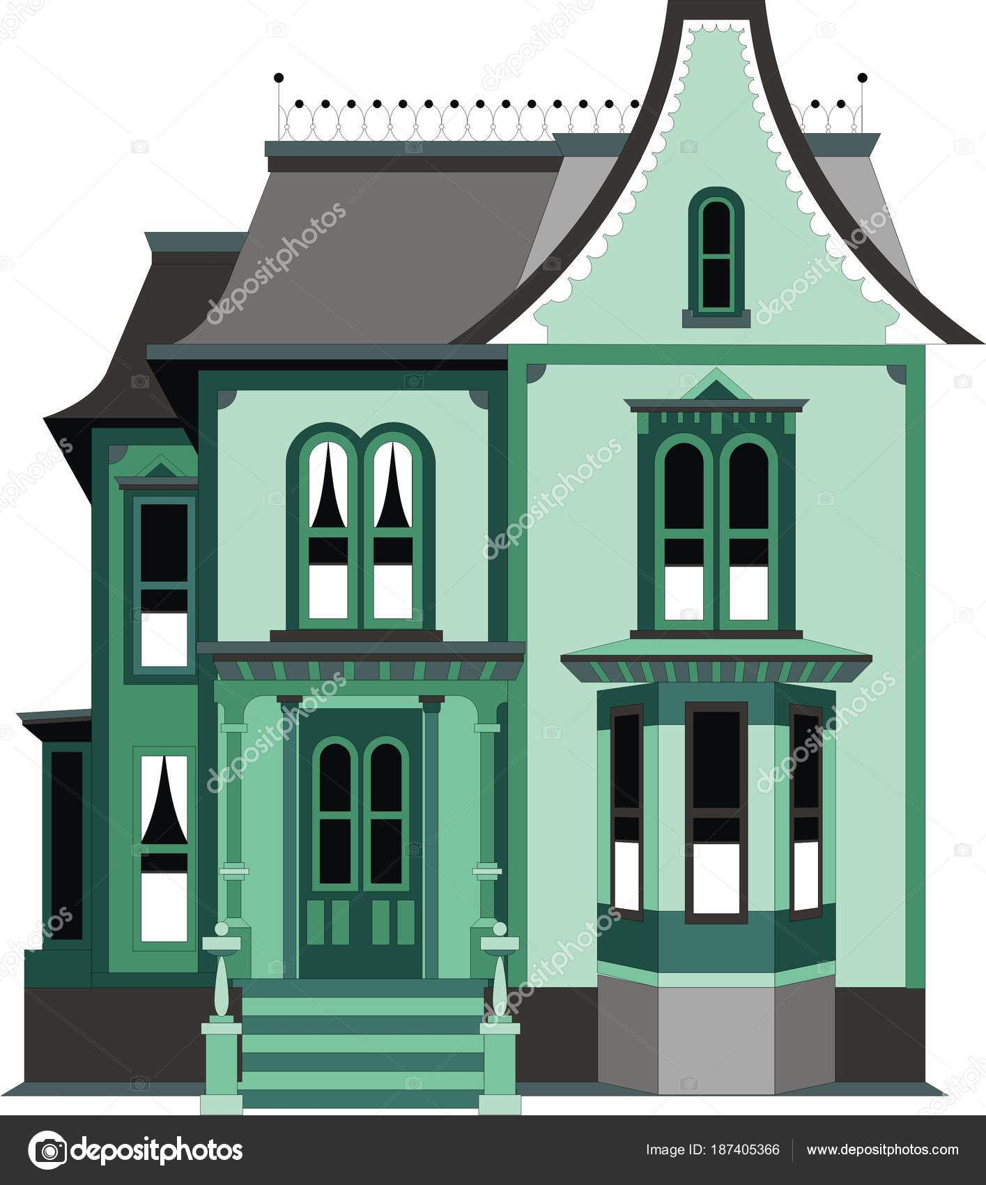 Clip Art Victorian Mansion