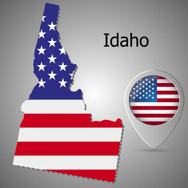 Mapa de idaho Vector Art Stock Images | Depositphotos