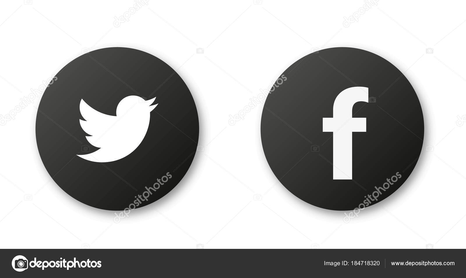Facebook Twitter Logos For Website