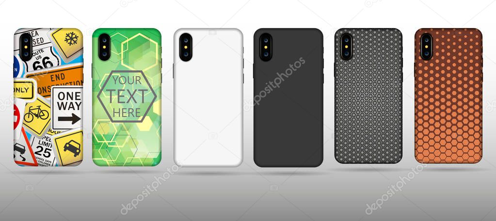 Fije el caso para la ilustración del vector de iphone x. sobre fondo blanco. ilustración del ...