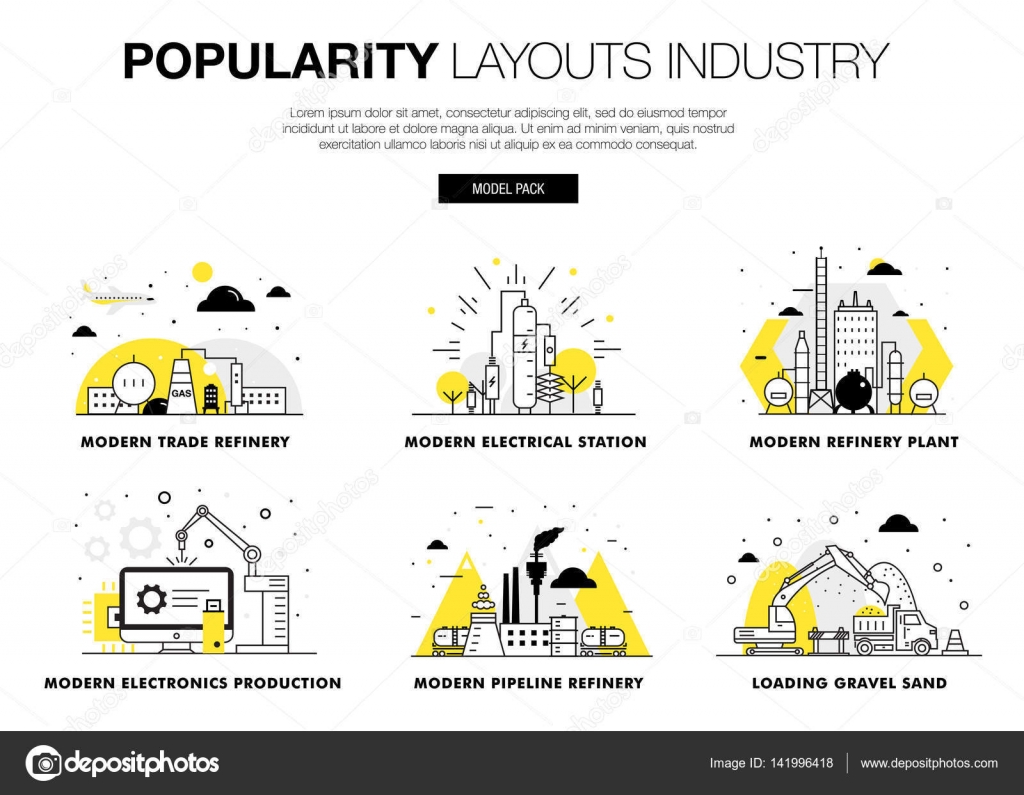 Popularity modern layouts global industry Stock Vector Image by ...