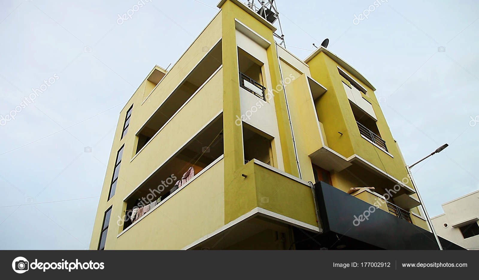 Apartment Building India — Stock Photo © avpk #177002912
