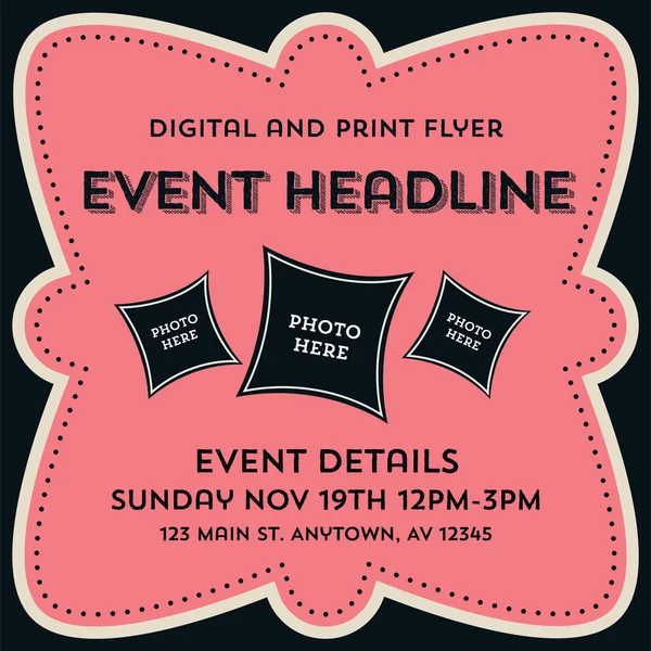 Event Flyer background and frame template Stock Vector Image by ...