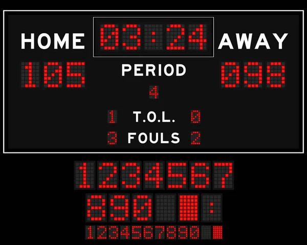 Score board font Vector Art Stock Images | Depositphotos