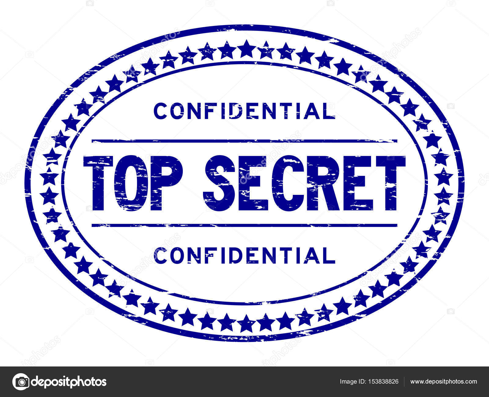 Grunge blue top secret confidential oval rubber seal stamp Stock Vector by ©thaneeh.gmail.com ...