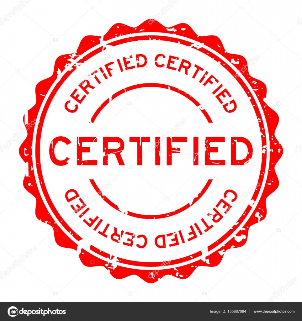 Grunge red certified round rubber seal stamp on white background Stock Vector by ©thaneeh.gmail ...