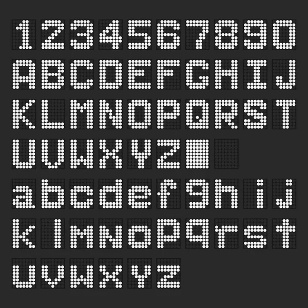 Dotted numbers | Dotted font alphabet digital letters and numbers ...