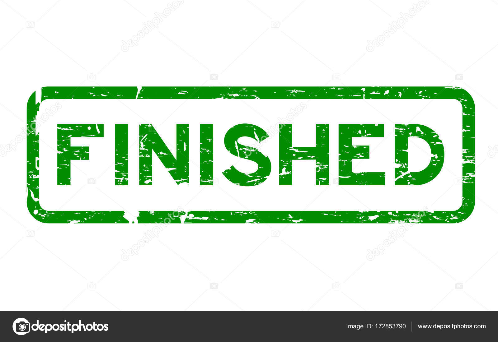 Grunge green finished square rubber seal stamp on white background Stock Vector Image by ...