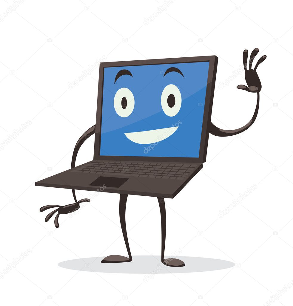 Animated Computer Waving