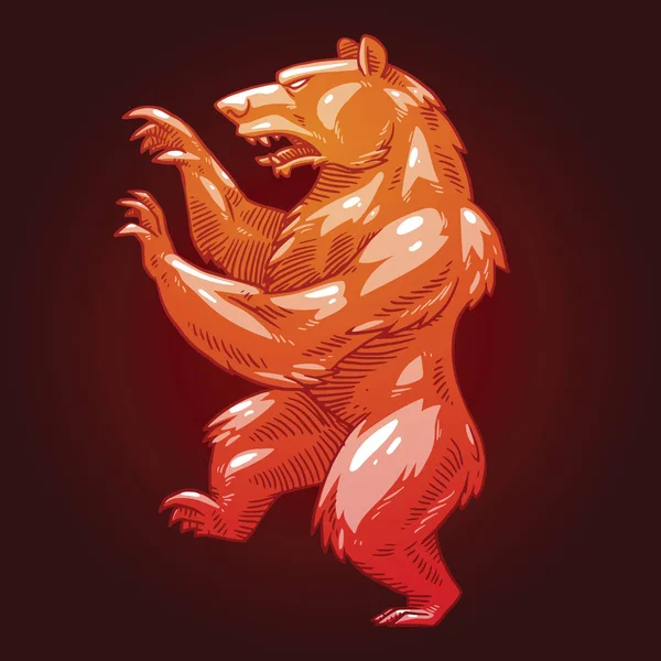 1,301 Bear standing Vector Images | Depositphotos