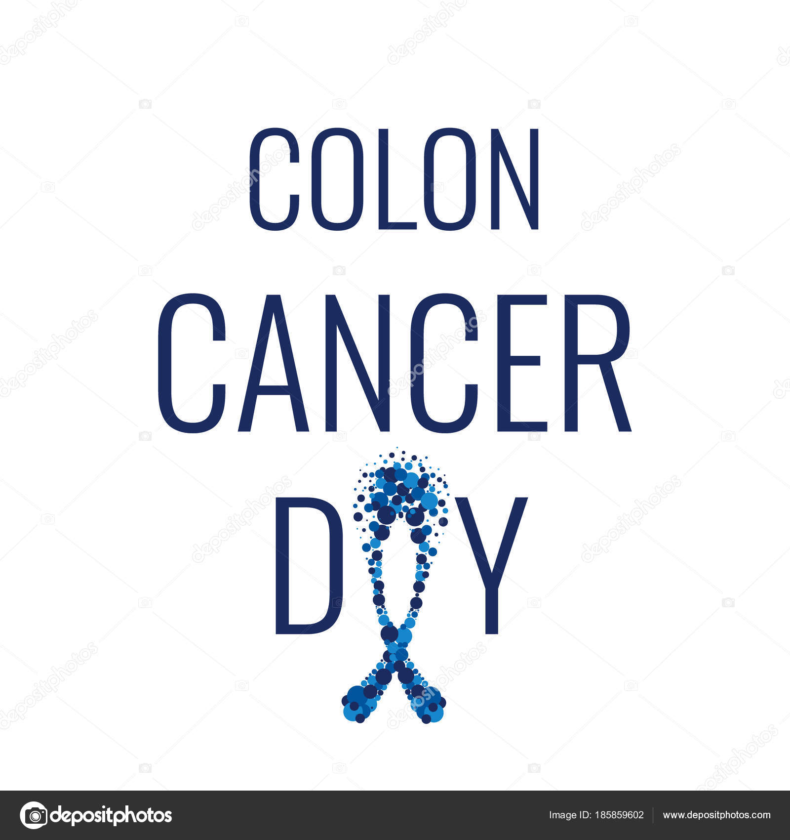 Colon cancer day poster Stock Vector Image by ©Naumas #185859602