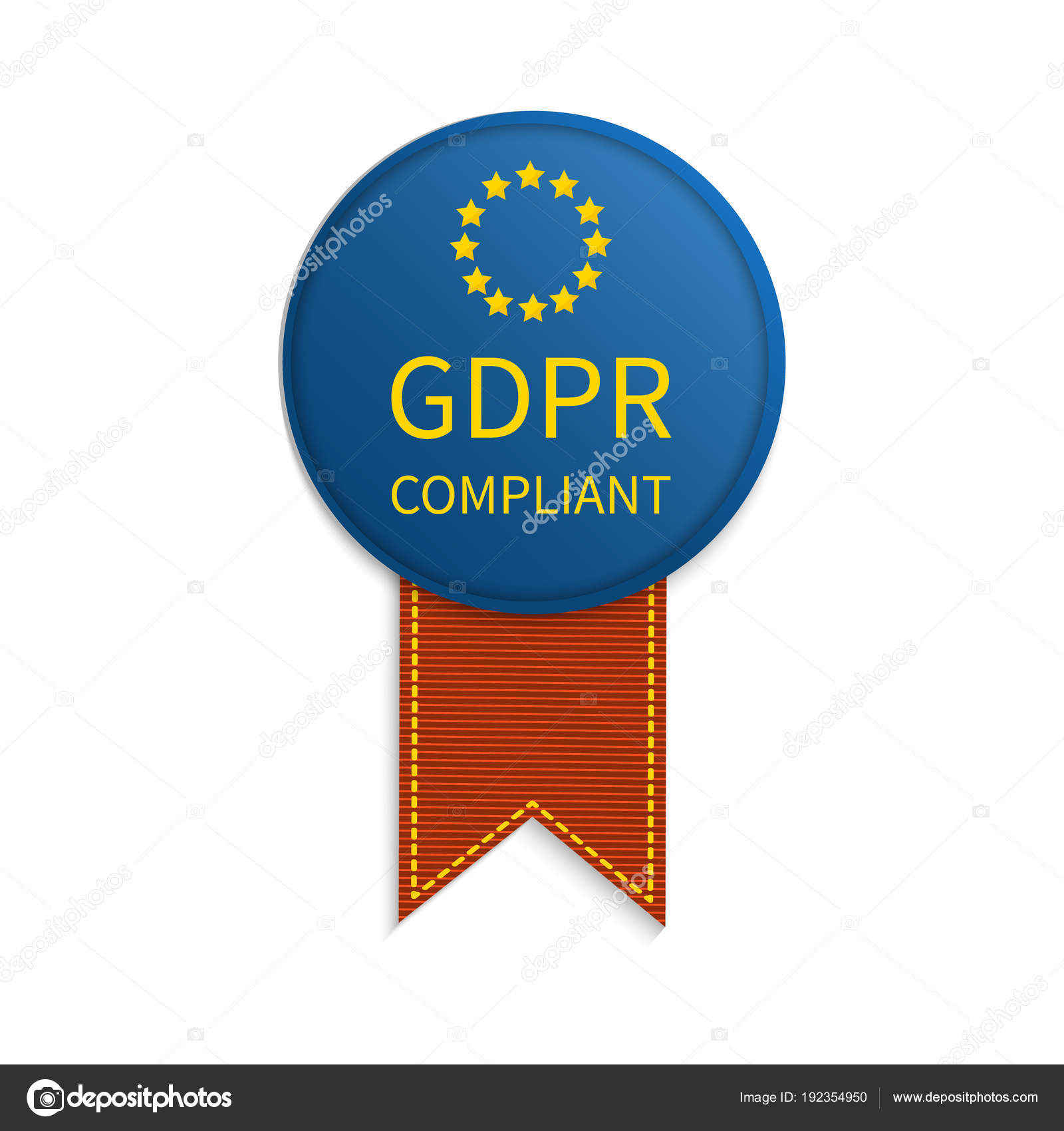 GDPR badge poster Stock Vector Image by ©Naumas #192354950