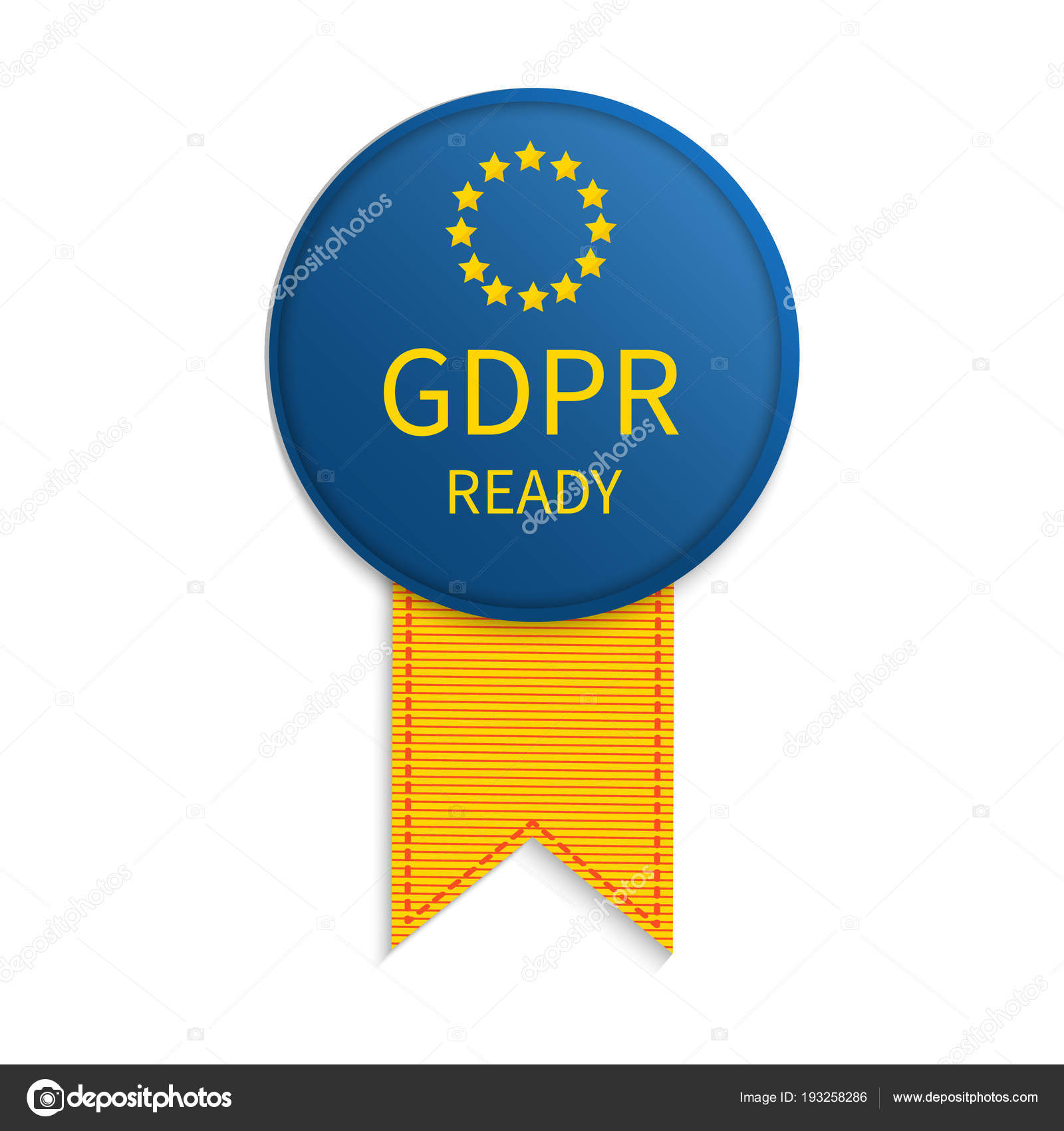 GDPR badge poster Stock Vector Image by ©Naumas #193258286