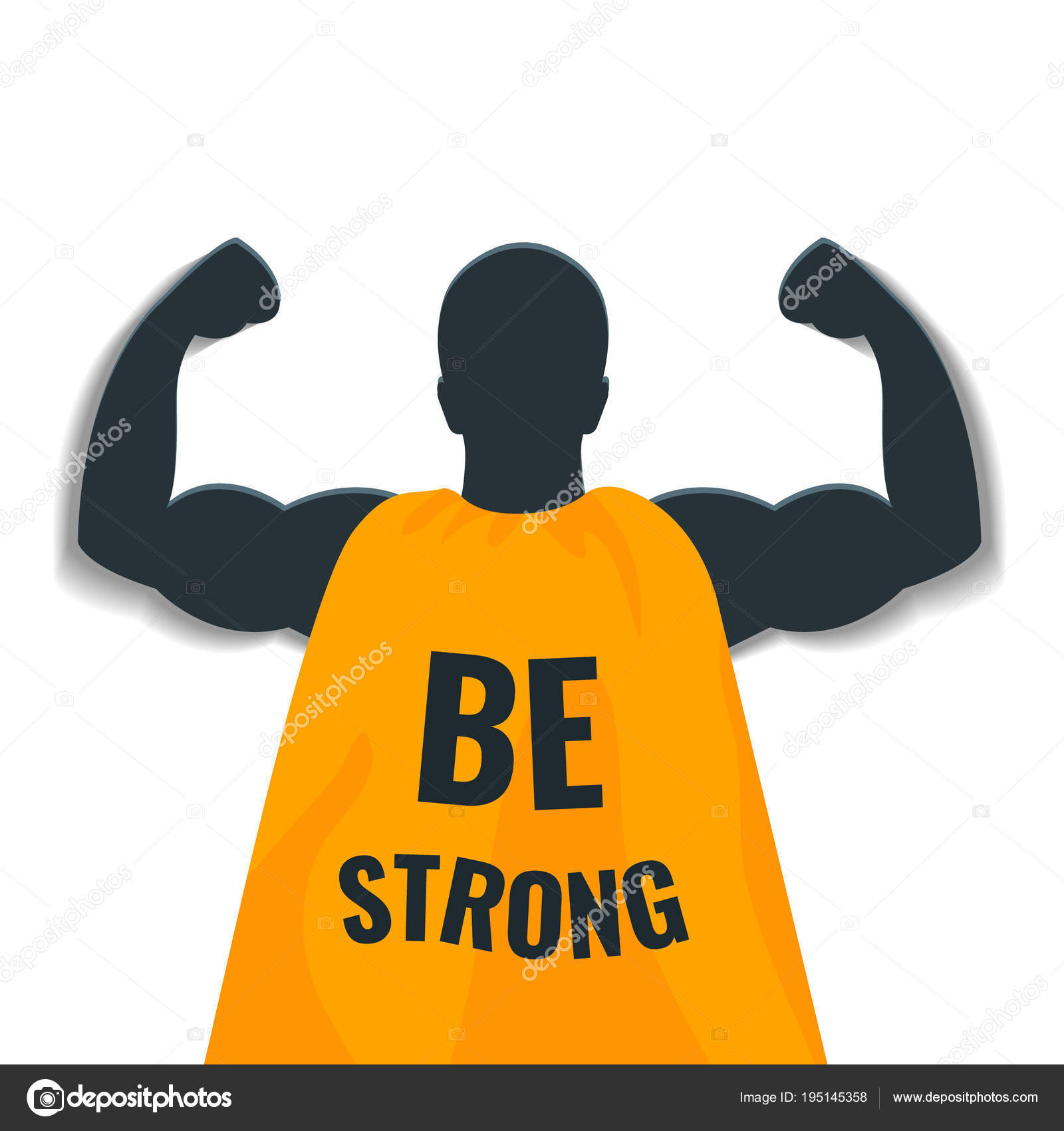 Be strong inspirational poster Stock Vector Image by ©Naumas #195145358