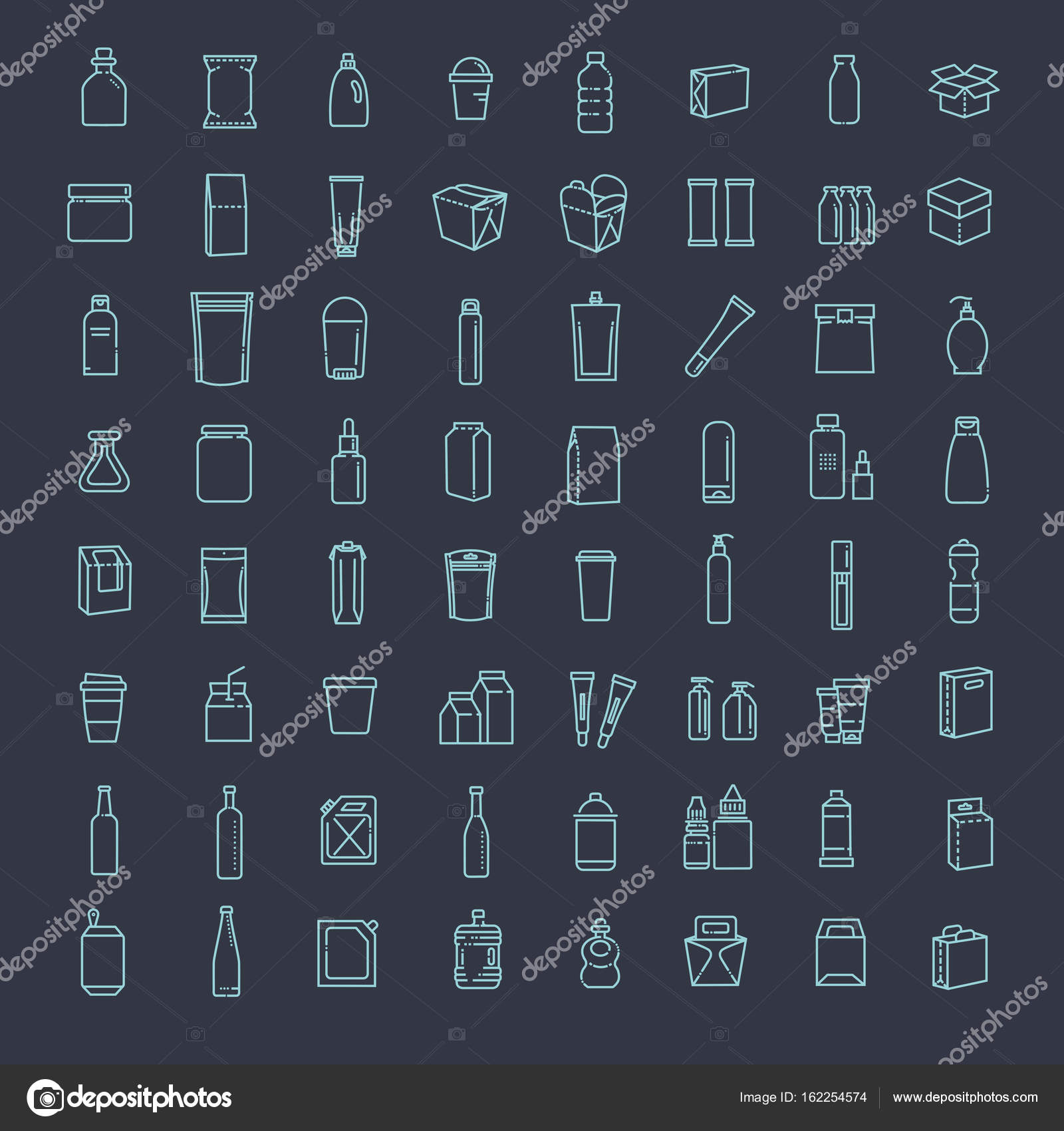 Bottle, packaging collection - vector Stock Vector Image by ©tettygreen ...